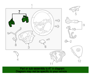 84610-50030 - Steering Wheel Transmission Shift Control Switch 2013 ...