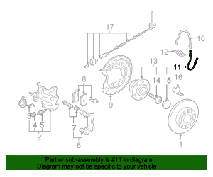1K0-611-764-L - Brake Tube - 2005-2018 Volkswagen | VW Direct Auto Parts