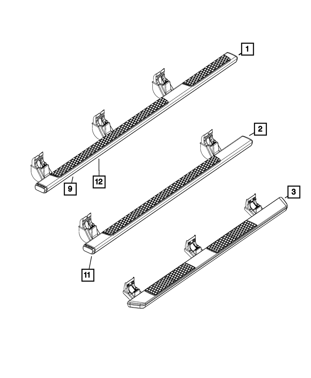 2016-2025 Ram Side Step, Right 68305318AD | Retail Performance Auto Parts