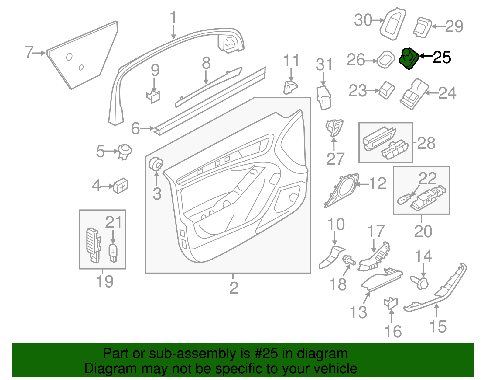 2012-2017 Audi Mirror Switch 8K0-959-565-E-WEP | Retail Performance ...