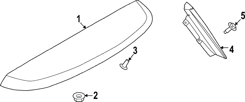 2022-2024 Nissan Pathfinder Rear Spoiler 96030-6TA2A | Nissan Parts Central