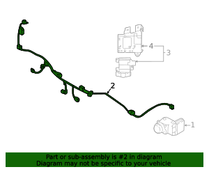 2022-2023 Hyundai Tucson Parking Aid System Wiring Harness 91880-CW010 ...