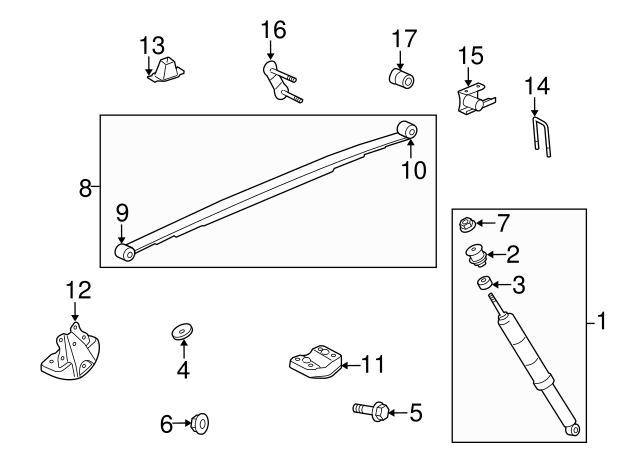 48210-0C280 - Leaf Spring Assembly 2007-2013 Toyota Tundra | Longo ...