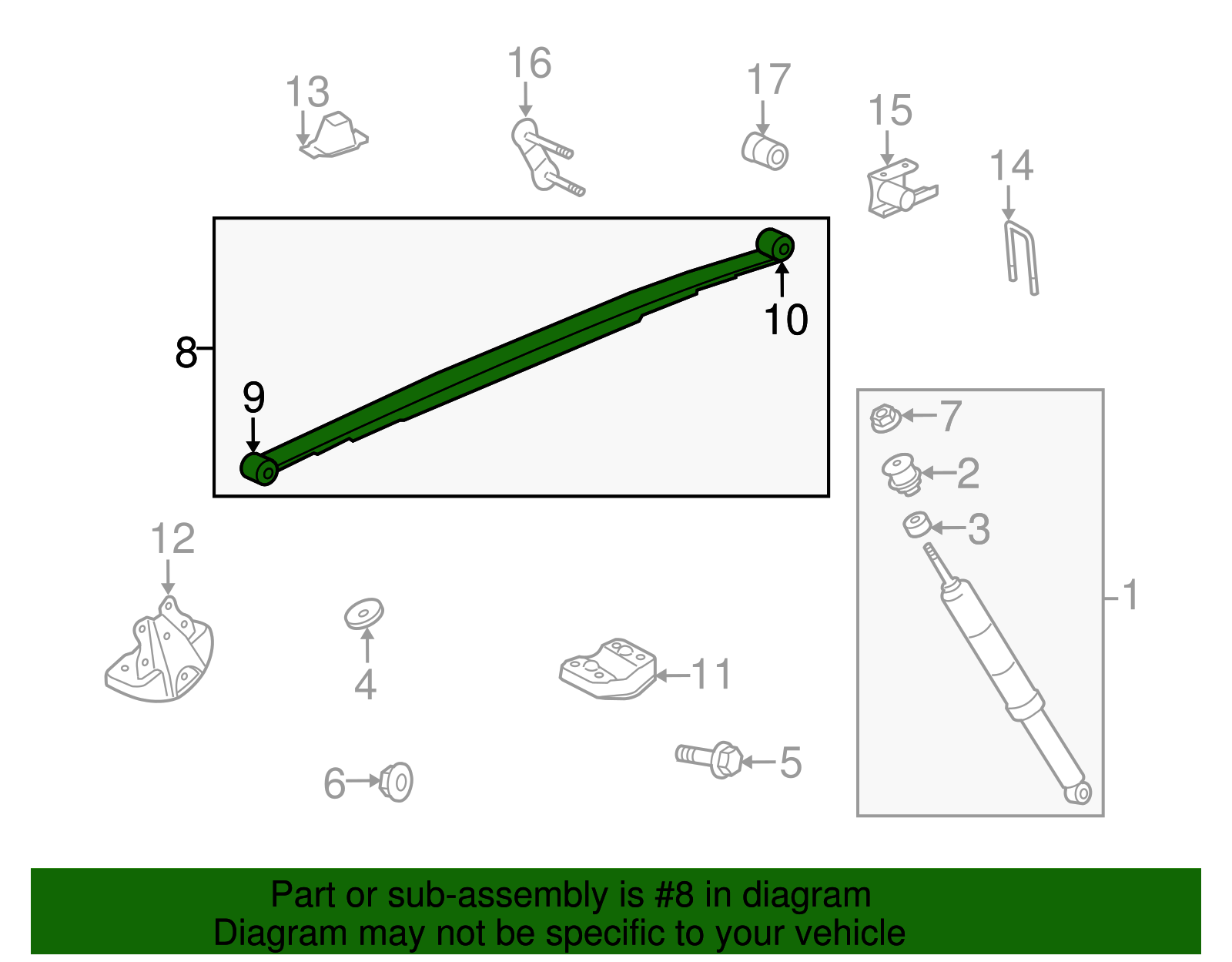 2007-2013 Toyota Tundra Leaf Spring 48220-0C300 | Toyota Parts Center