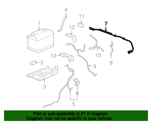 2010-2014 GM Positive Battery Cable 22850357 GM | GMPartsDirect.com