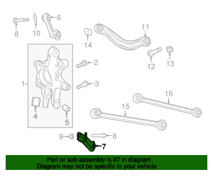 2016-2020 Cadillac CT6 Rear Suspension Lower Trailing Link 22927239 GM ...