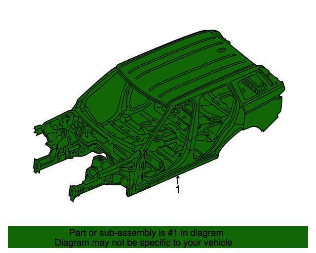 Genuine OEM Body Assembly Part# LR111025 Fits 2018 Land Rover Discovery ...