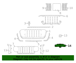 68396715AA - Grille Surround - 2019-2021 Mopar | Mopar Parts Canada
