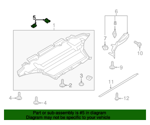 N-101-941-01 - Spoiler End U-Nut 2002-2017 Audi | Euro Parts 4 Less