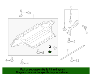 2008-2019 Audi Splash Shield Washer WHT-002-227 | OEM Parts Online