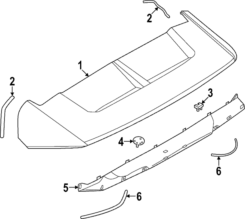 2023-2025 Nissan ARIYA Spoiler 96030-5MP2B | Temecula Nissan Parts