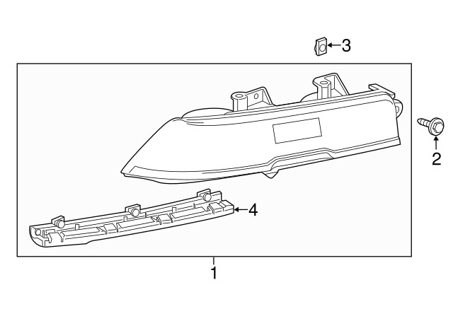 2014-2015 Chevrolet Camaro Passenger Side Rear Bumper Fascia Bracket ...
