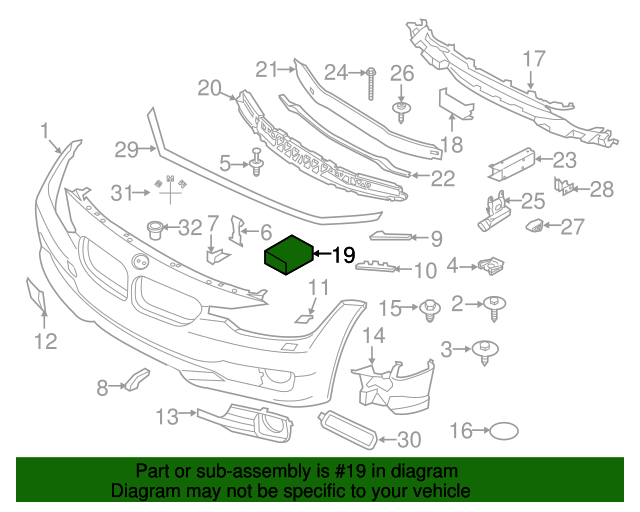 51117324343 - 2012-2018 BMW Insert Panel Cover (51-11-7-324-343) | BMW ...