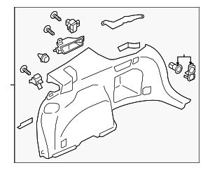 2015-2019 Subaru Outback Quarter Trim Panel 94027AL12AVH | Subaru Parts ...