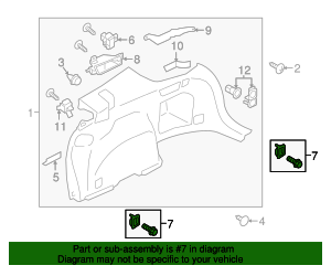 2015-2021 Subaru OEM NEW 2015-2020 Subaru Acsent Impreza Outback Hook ...