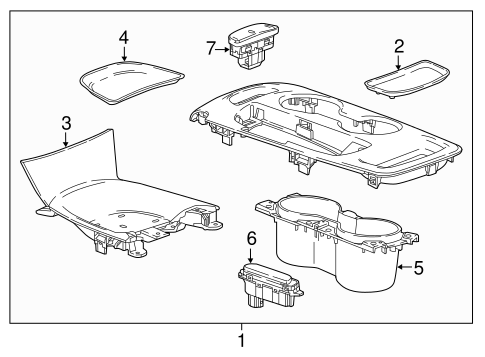 Center Console for 2018 Chevrolet Malibu | GM Parts Center
