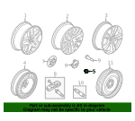 2013-2024 Ford Wheel Lug Nut CV6Z-1012-D | OEM Parts Online