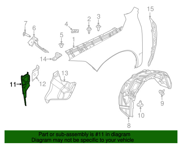 2013-2020 Ram Fender Shield 68036598ad | TascaParts.com