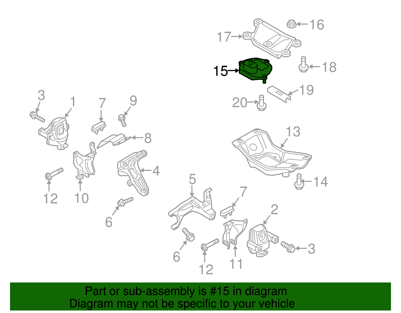 8K0-399-151-BD - Mount 2009-2017 Audi | Audi OEM Parts