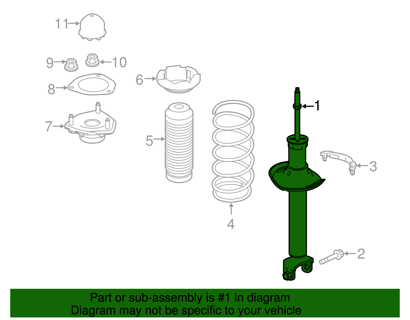 2017-2020 Infiniti Q60 Value Advantage™ COMPLETE SHOCK SPRING AND MOUNT ...