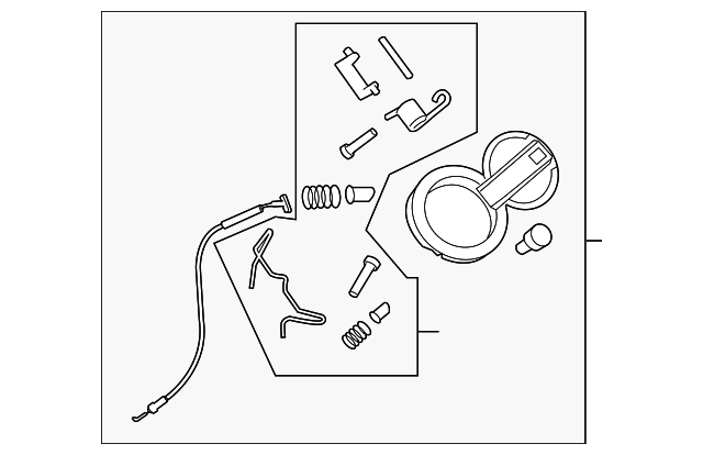 2008-2015 Audi Fuel Door 8J0-809-900-G | OEM Parts Online