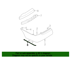 2002-2006 Nissan Altima Bumper Cover Bracket 85221-8J000 | OEM Parts Online