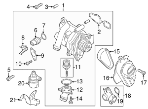 2009-2015 Audi Temp Sensor Retainer Spring 06J-121-142 | Audi USA Parts