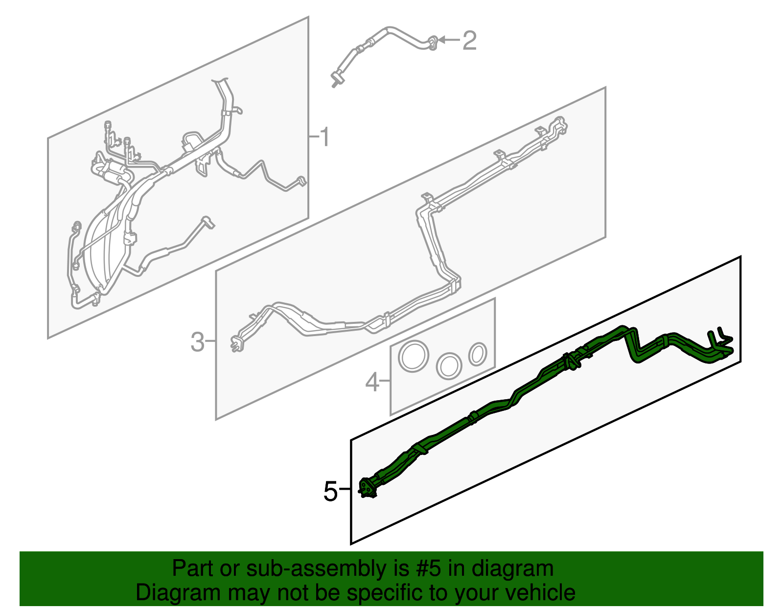 2015-2024 Ford Motorcraft™ A/C Refrigerant Liquid Hose YF-37463 | OEM ...