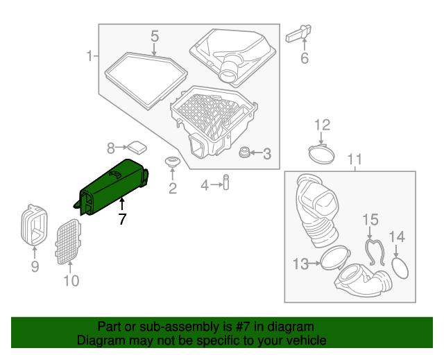 13-71-7-646-769 - Inlet Tube 2016-2021 BMW | BMW OEM Parts