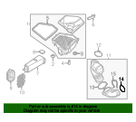 13717601067 - 2017-2024 BMW Resonator Assembly O-Ring (13-71-7-601-067 ...