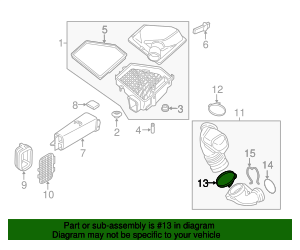 Genuine BMW 07-12-9-952-137 | Engine Air Intake Resonator Clamp | FREE ...