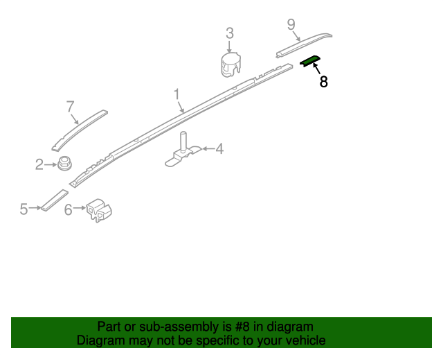 87260-C5100 - Rear Extension 2016-2020 Kia Sorento | Kia.Parts Store