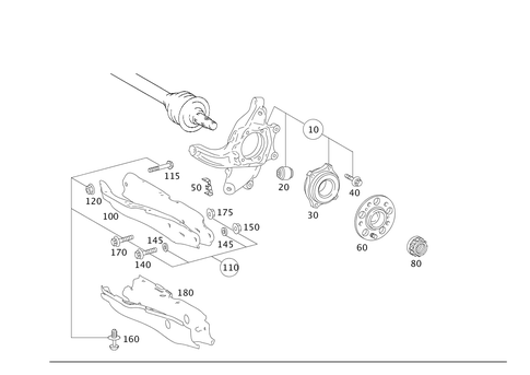 Rear Axle Mount for 2002 Mercedes-Benz CL 600 | Mercedes-Benz USA Parts