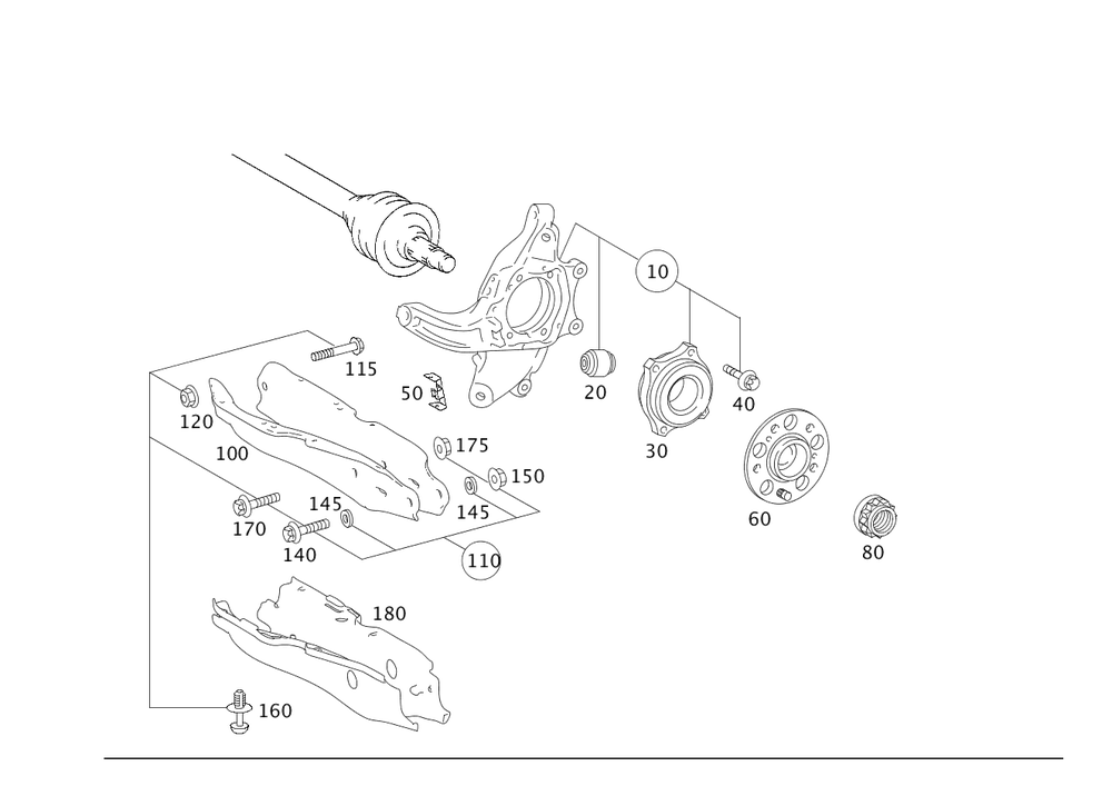 221-350-12-53 - Tie Rod 1954-2014 Mercedes-Benz | Mercedes-Benz USA Parts