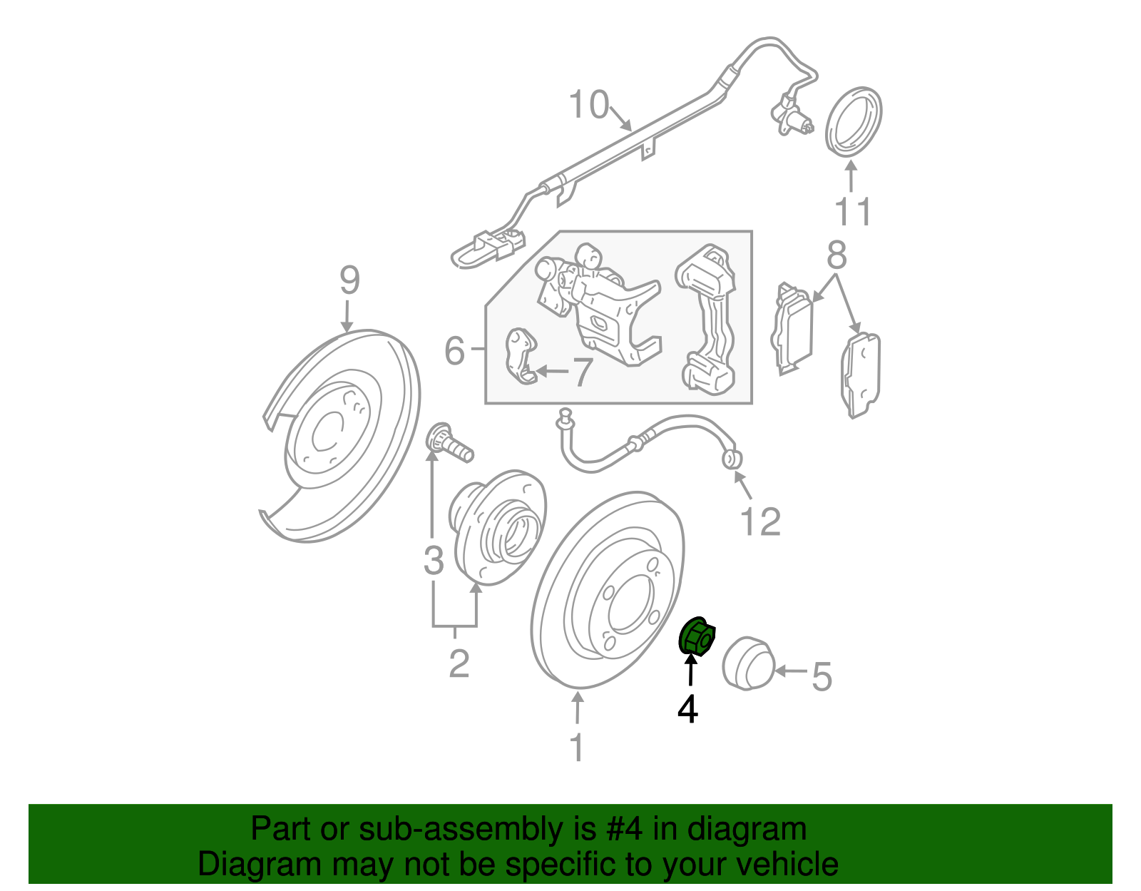 1998-2006 Nissan Axle Nut 43262-4M400 | Temecula Nissan Parts