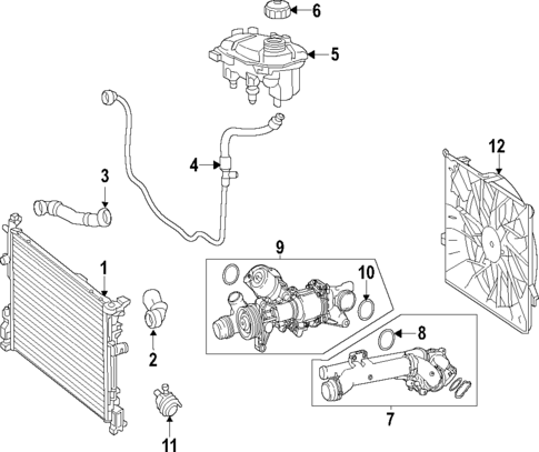 Cooling System for 2016 Mercedes-Benz Metris | SF Benz Parts