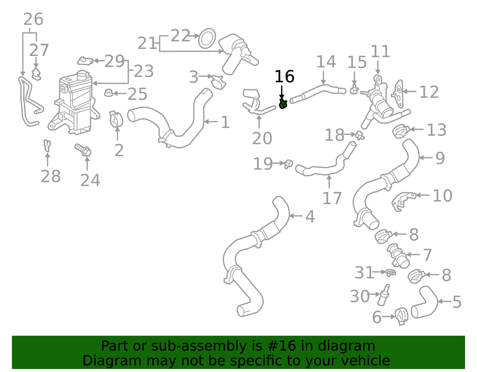 2019-2025 Toyota By-Pass Hose Clamp 96138-41501 | Toyota Parts Center