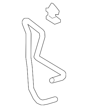 16283-F0060 - Overflow Hose - 2019-2023 Toyota | OEM Genuine Toyota Parts