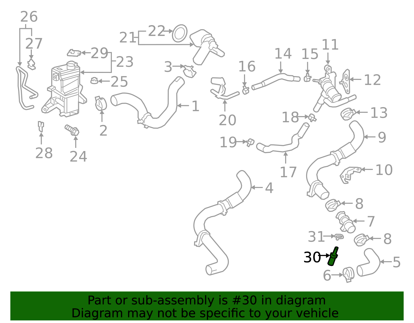 Genuine Toyota Coolant Temp Sensor part# 89422-33040 for 2018-2025 ...