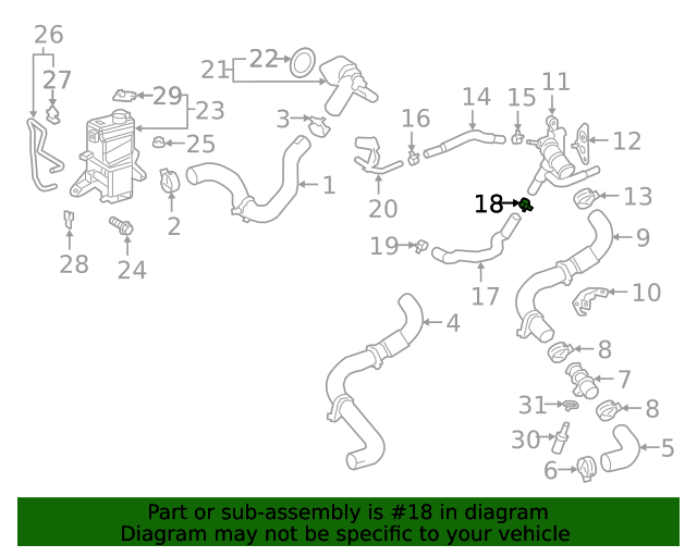 2010-2023 Toyota Drive Motor Inverter Radiator Hose Clamp 90466-A0029 ...