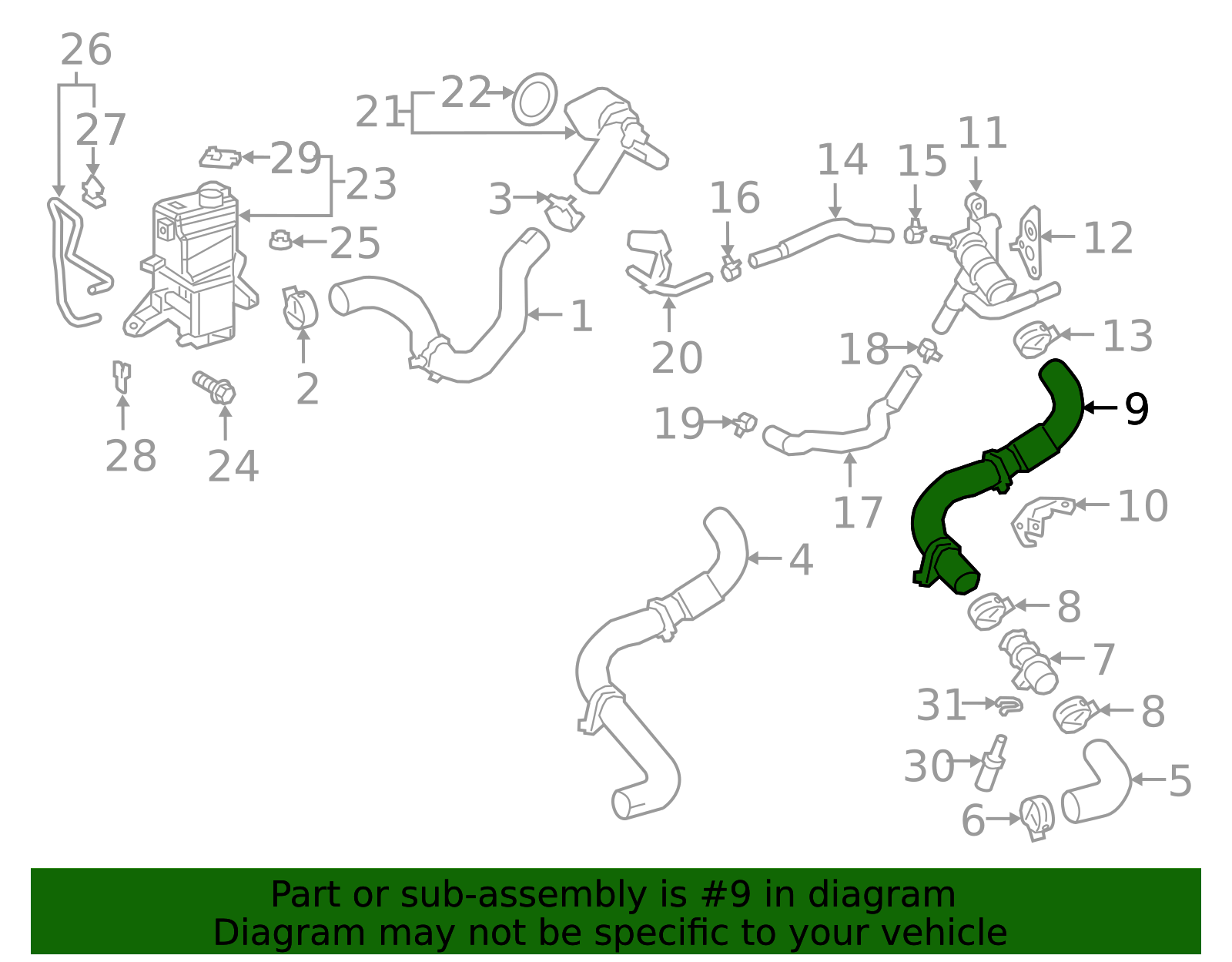 2019-2024 Toyota RAV4 Upper Hose 16572-F0090 | Toyota Parts Center