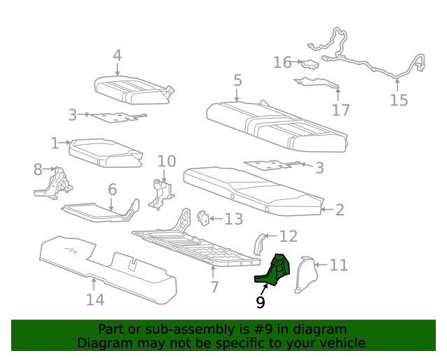 84850477 GM Rear Driver Side Seat Latch | GM Parts Store