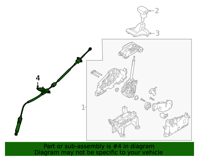2020-2022 Kia Soul Shift Control Cable 46790-K0200 | TascaParts.com