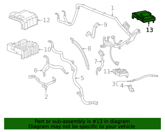 2020-2024 GM Fuse Block Cover 84471670 GM | GMPartsDirect.com