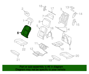 52-10-7-254-814 - Cover backrest leather left 2010-2014 BMW ...