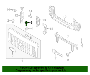 2008-2023 Ford Grille Screw W705134-S900 | OEM Parts Online
