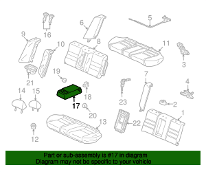82180-TA0-A71ZC - Armrest 2008-2009 Honda Accord | Honda Parts Online