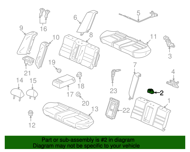 82128-TA0-A01ZE - Seat Belt Guide 2008-2010 Honda Accord | Honda Parts ...