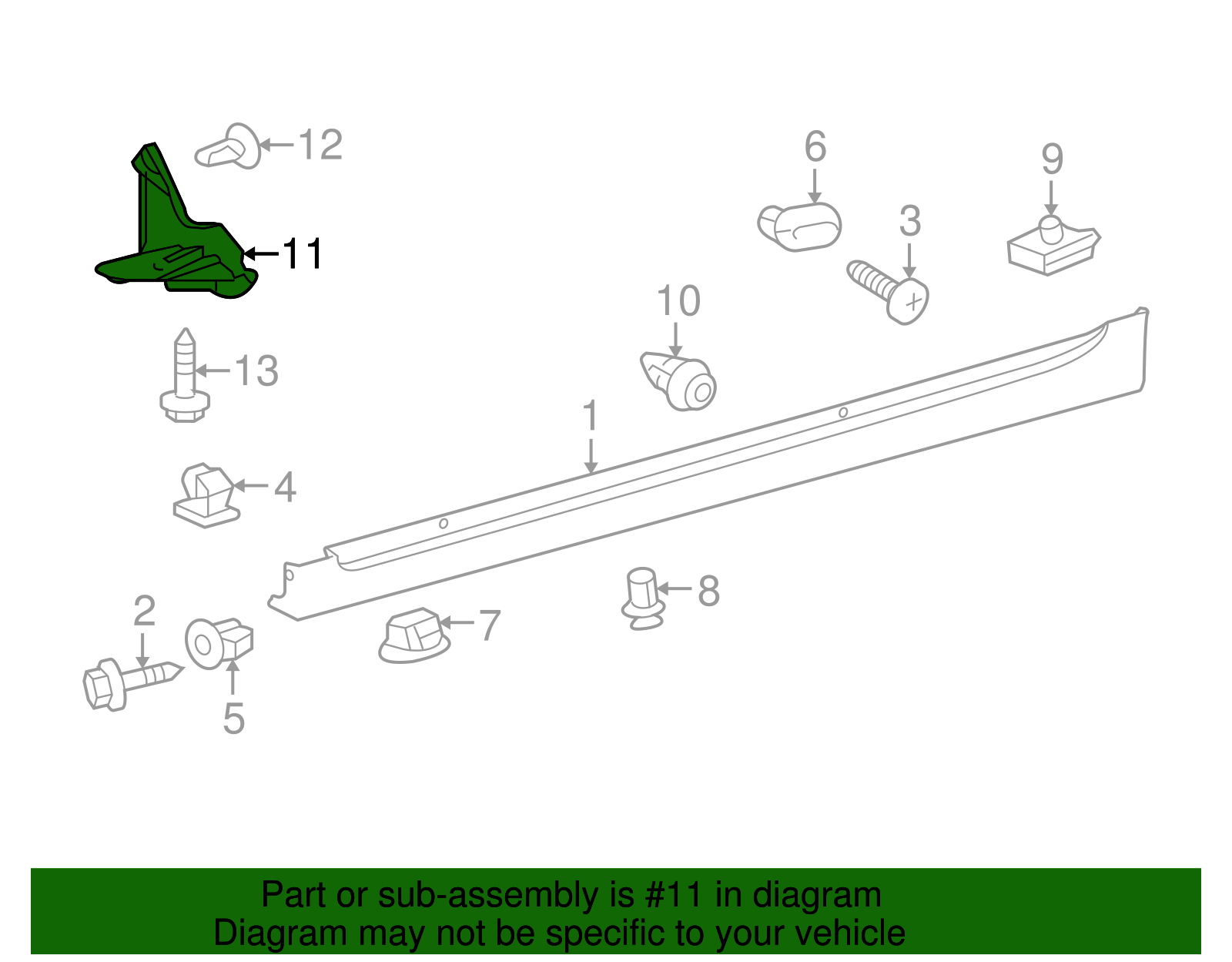 2010-2015 Toyota Prius | Closing Plate | 65631-47041 | OEM Vehicle Parts