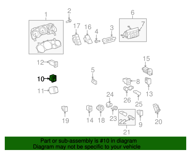 84870-0C050 - Door Mirror Switch - 2007-2022 Toyota | OEM Genuine ...